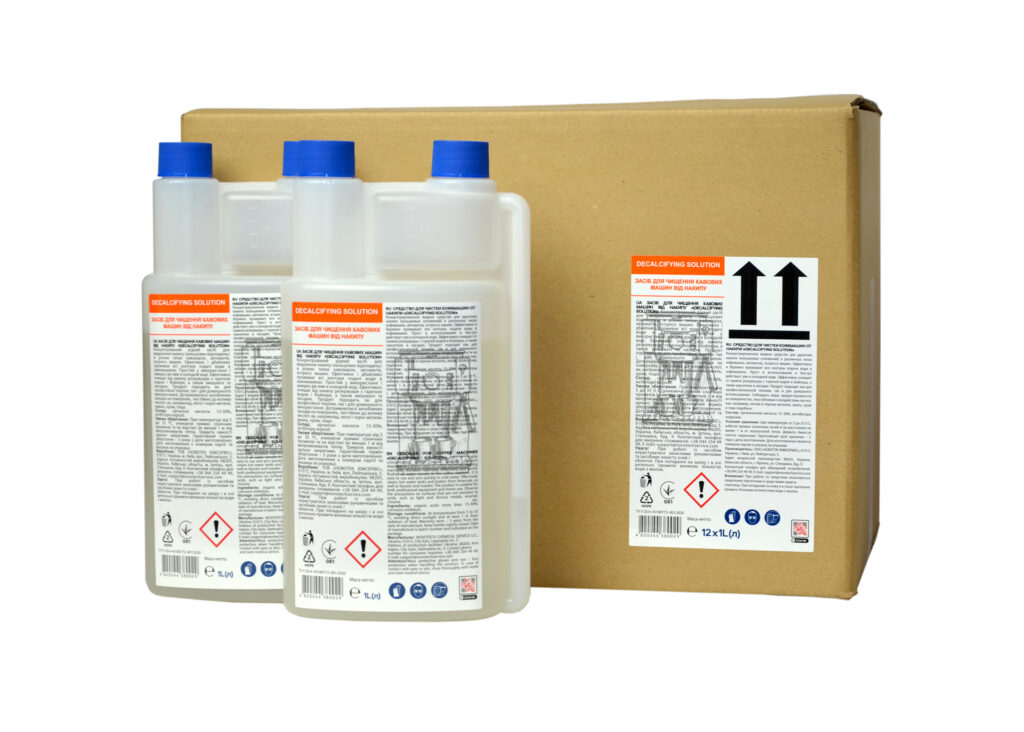 Засіб для чищення кавових машин від накипу Decalcifying Solution 1л ...